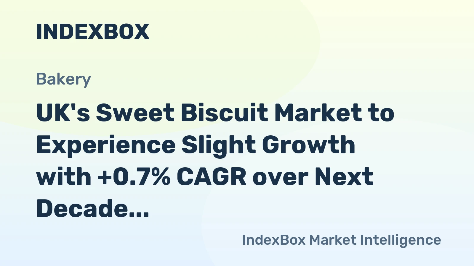 UK's Sweet Biscuit Market to Experience Slight Growth with +0.7% CAGR over Next Decade