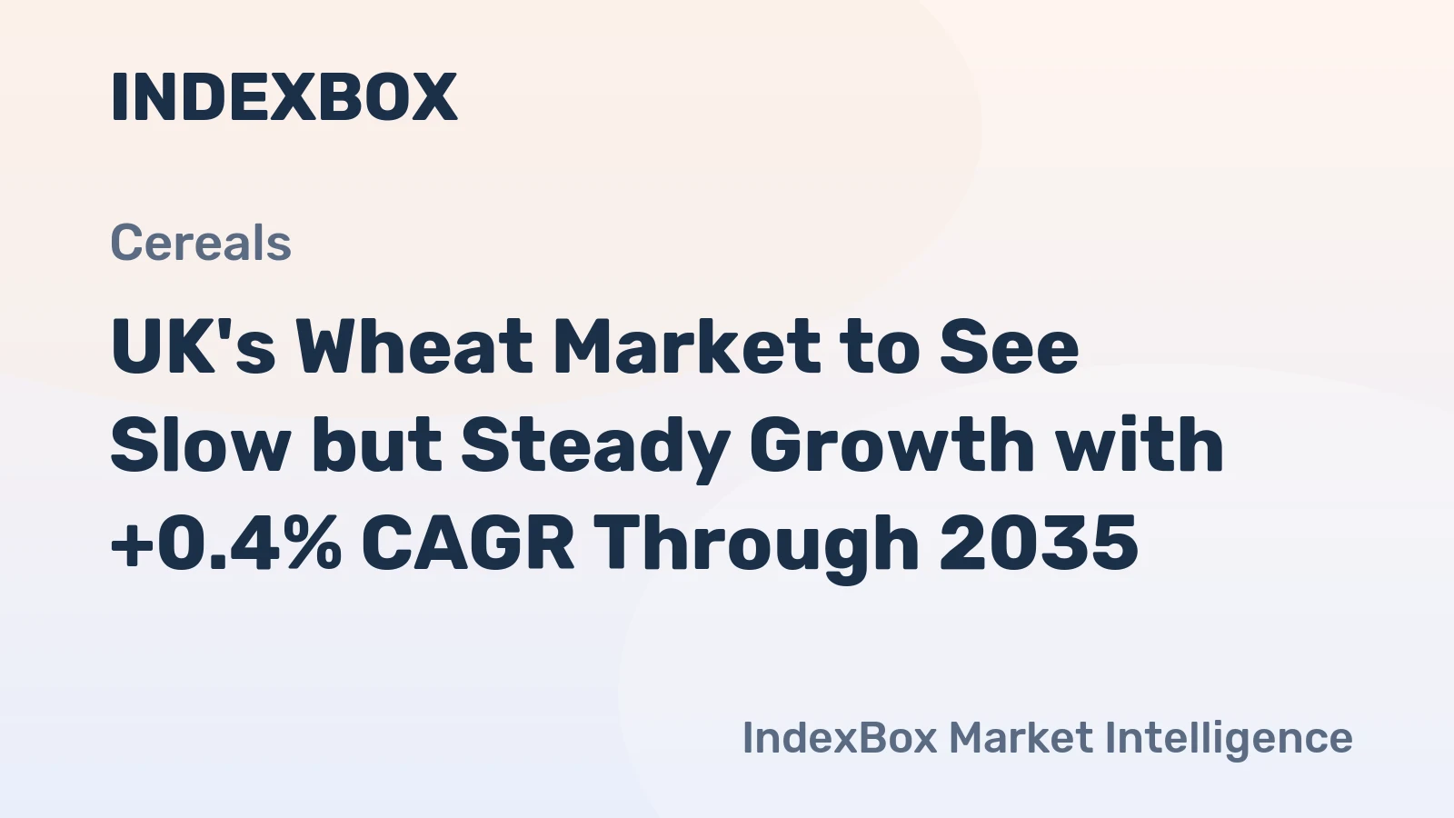 UK's Wheat Market to See Slow but Steady Growth with +0.4% CAGR Through 2035