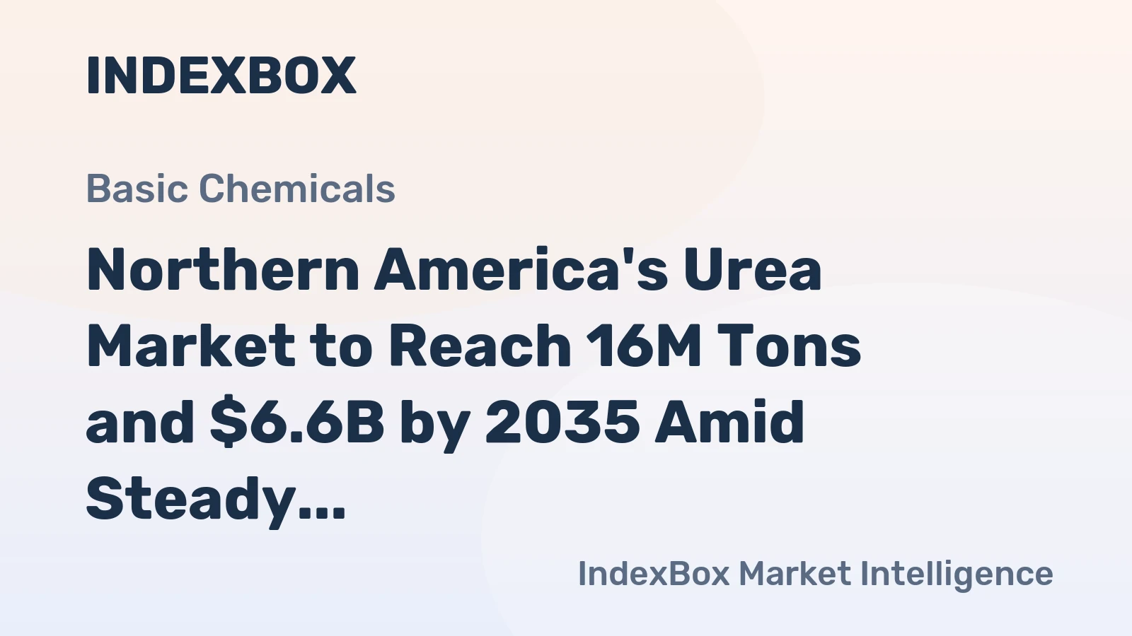 Northern America's Urea Market to Reach 16M Tons and $6.6B by 2035 Amid Steady Demand