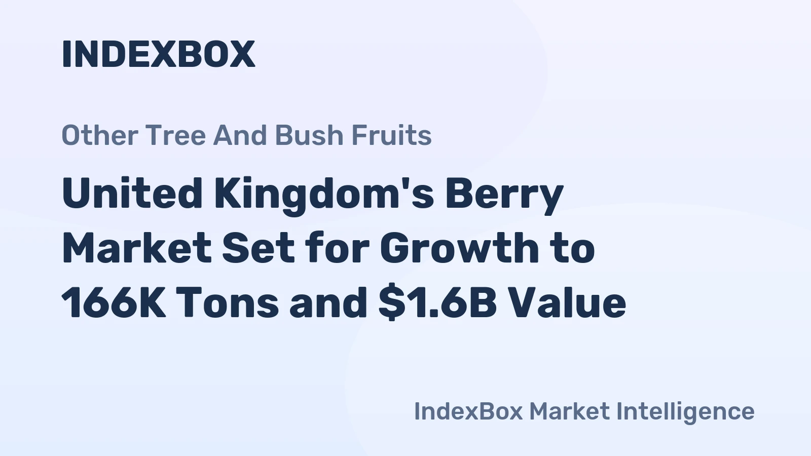 United Kingdom's Berry Market Set for Growth to 166K Tons and $1.6B Value