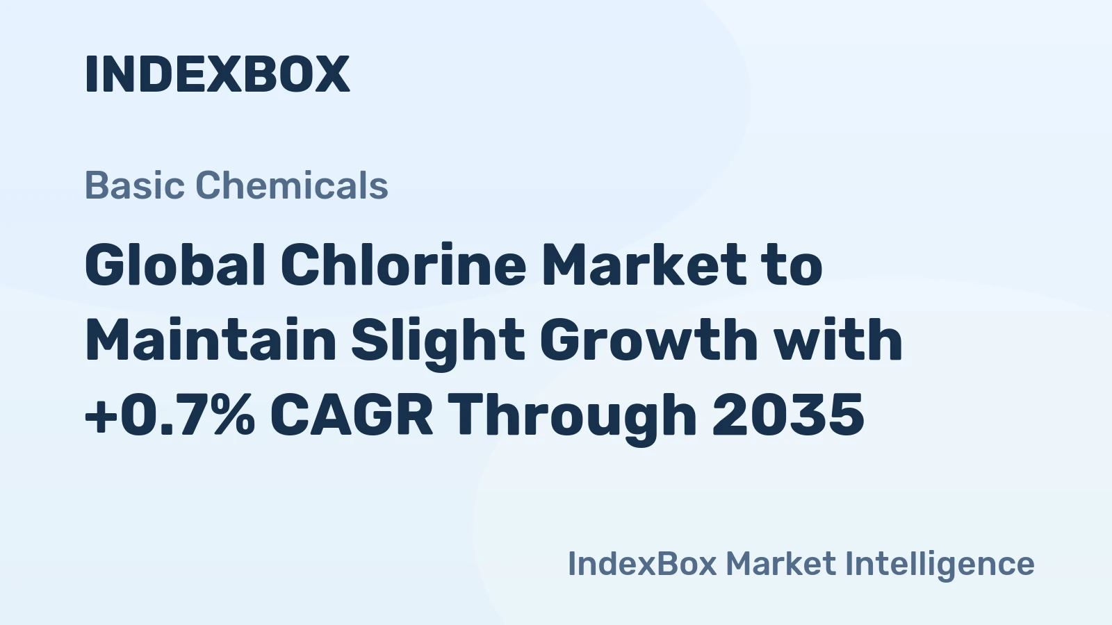 Global Chlorine Market to Maintain Slight Growth with +0.7% CAGR Through 2035