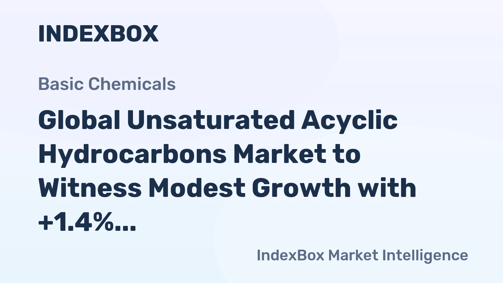 Global Unsaturated Acyclic Hydrocarbons Market to Witness Modest Growth with +1.4% CAGR