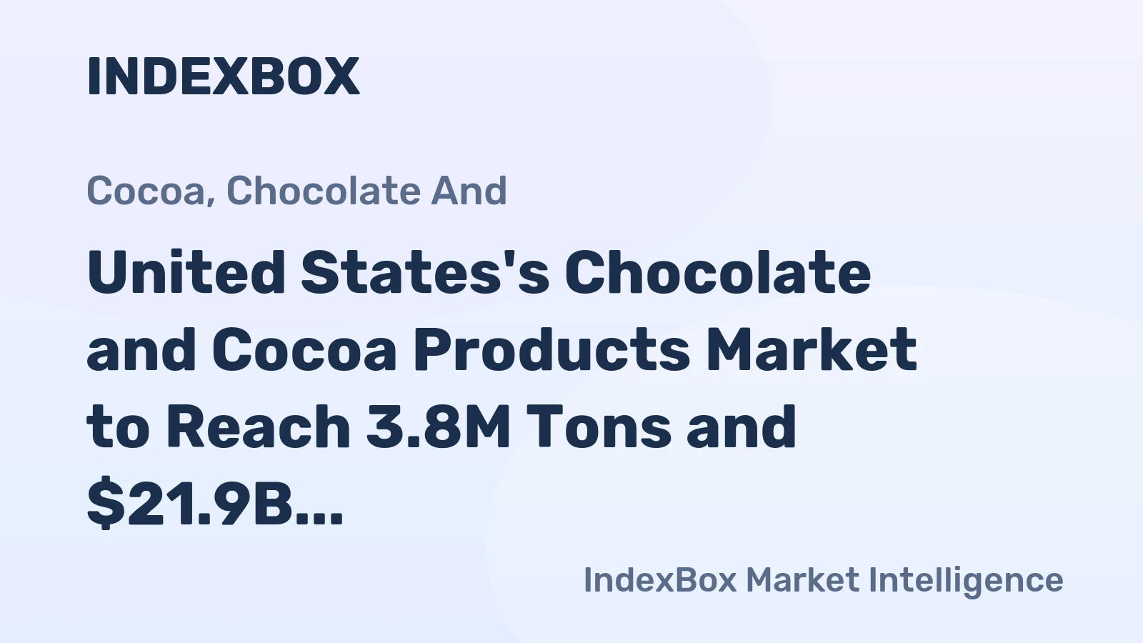 United States's Chocolate and Cocoa Products Market to Reach 3.8M Tons and $21.9B by 2035, Driven by Increasing Demand