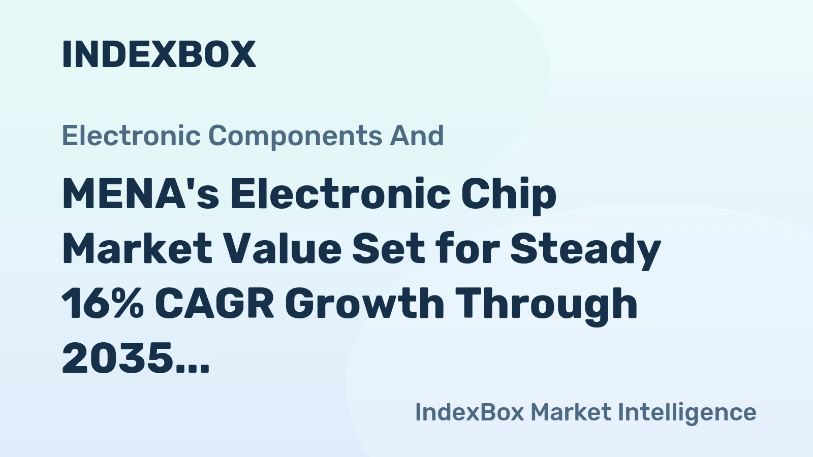 MENA's Electronic Chip Market Value Set for Steady 16% CAGR Growth Through 2035