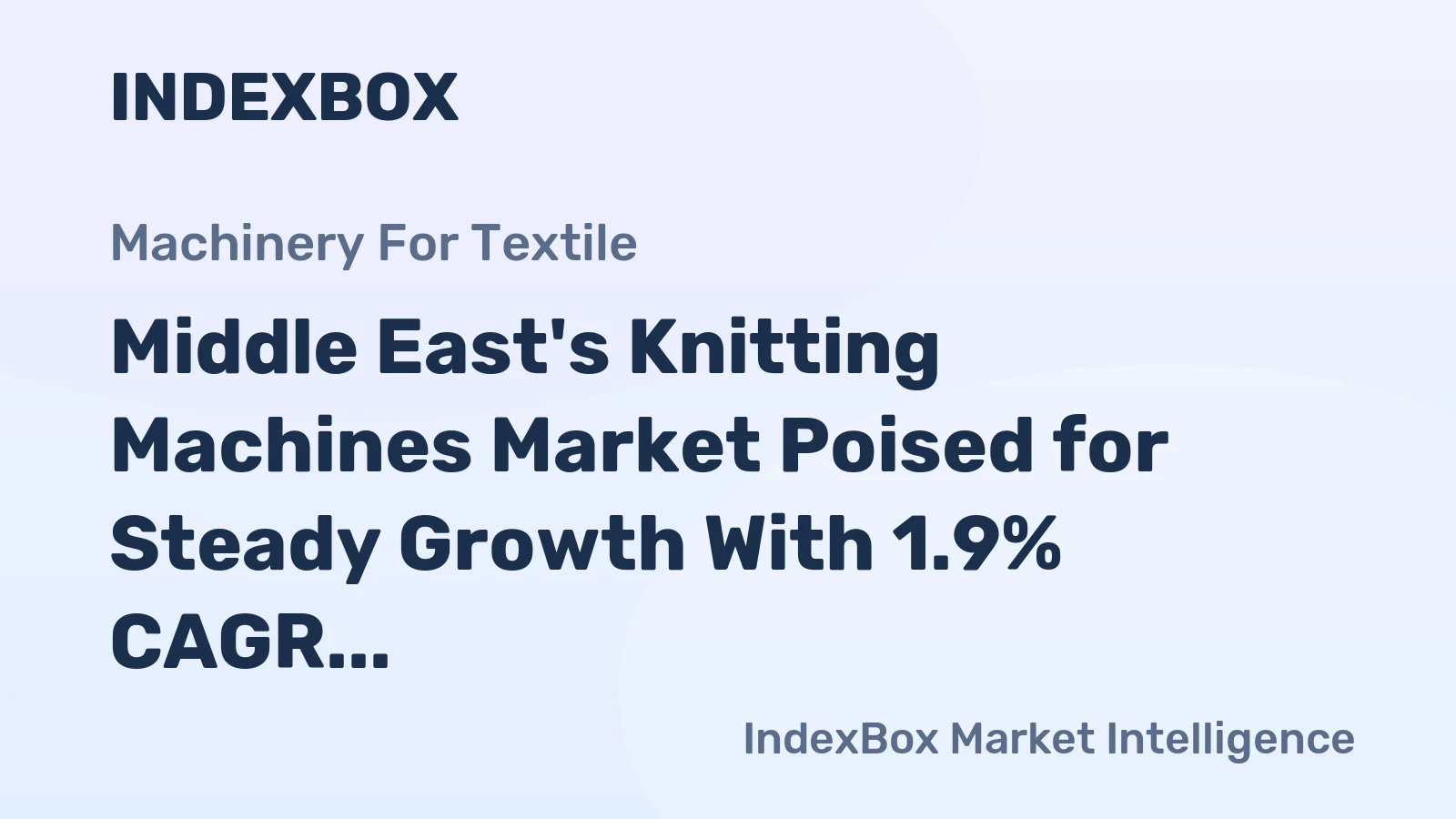Middle East's Knitting Machines Market Poised for Steady Growth With 1.9% CAGR Through 2035