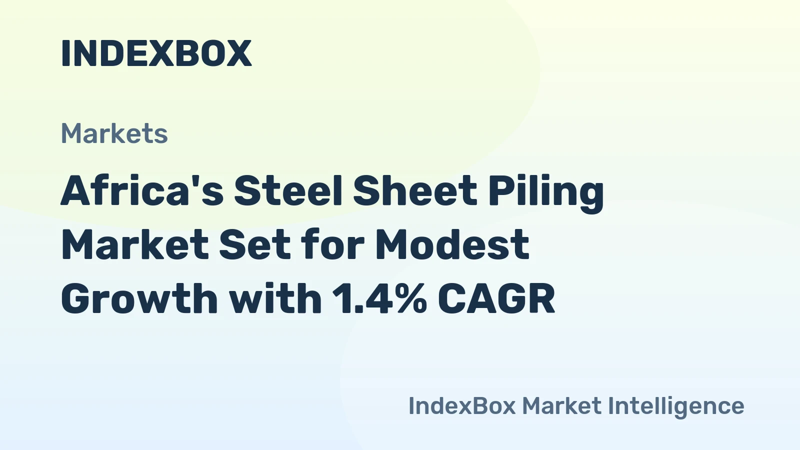 Africa's Steel Sheet Piling Market Set for Modest Growth with 1.4% CAGR