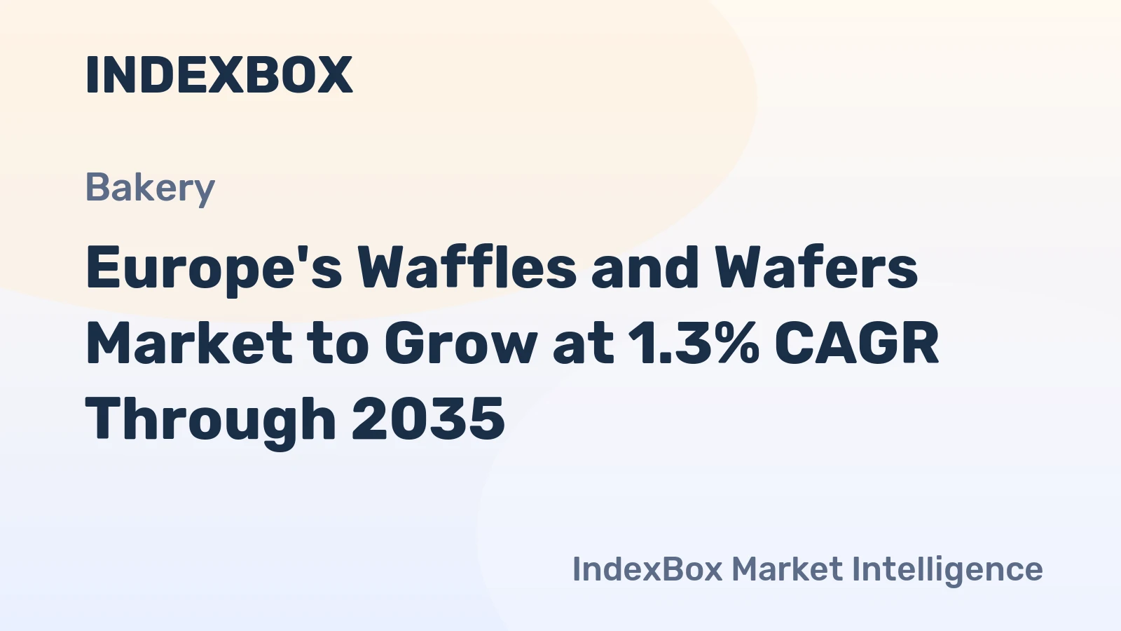 Europe's Waffles and Wafers Market to Grow at 1.3% CAGR Through 2035