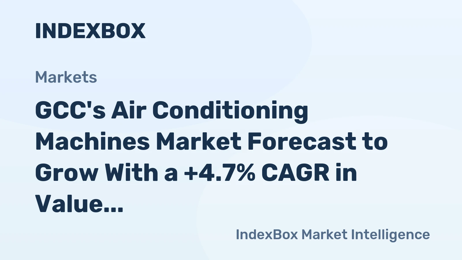 GCC's Air Conditioning Machines Market Forecast to Grow With a +4.7% CAGR in Value Through 2035