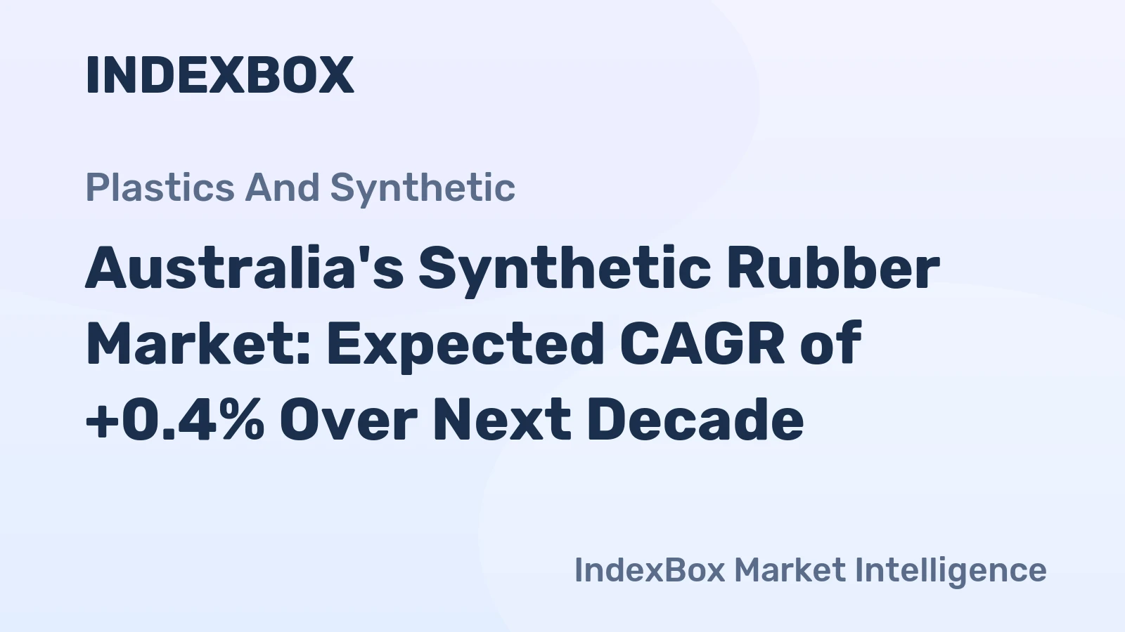 Australia's Synthetic Rubber Market: Expected CAGR of +0.4% Over Next Decade