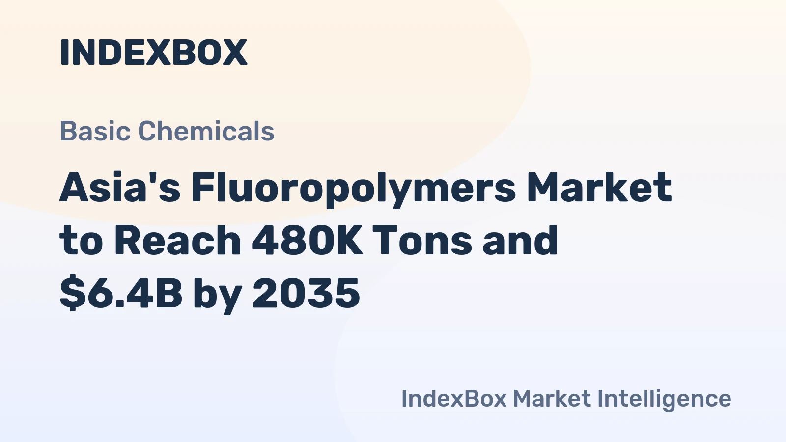 Asia's Fluoropolymers Market to Reach 480K Tons and $6.4B by 2035
