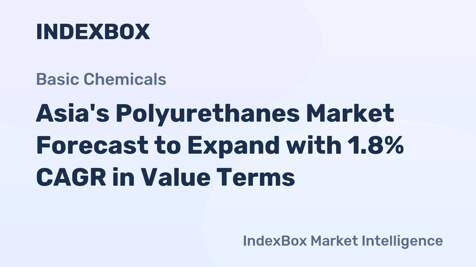 Asia's Polyurethanes Market Forecast to Expand with 1.8% CAGR in Value Terms