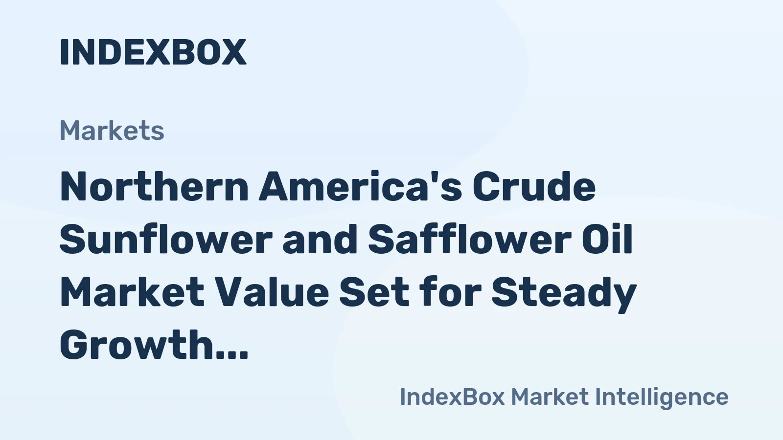 Northern America's Crude Sunflower and Safflower Oil Market Value Set for Steady Growth with 43% CAGR Through 2035
