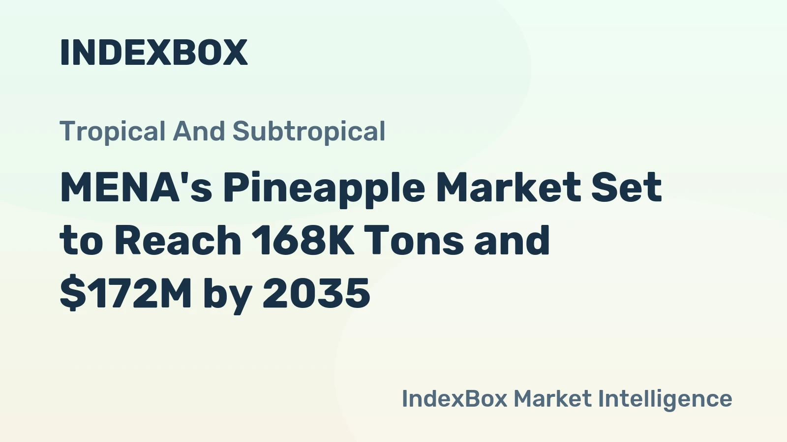 MENA's Pineapple Market Set to Reach 168K Tons and $172M by 2035