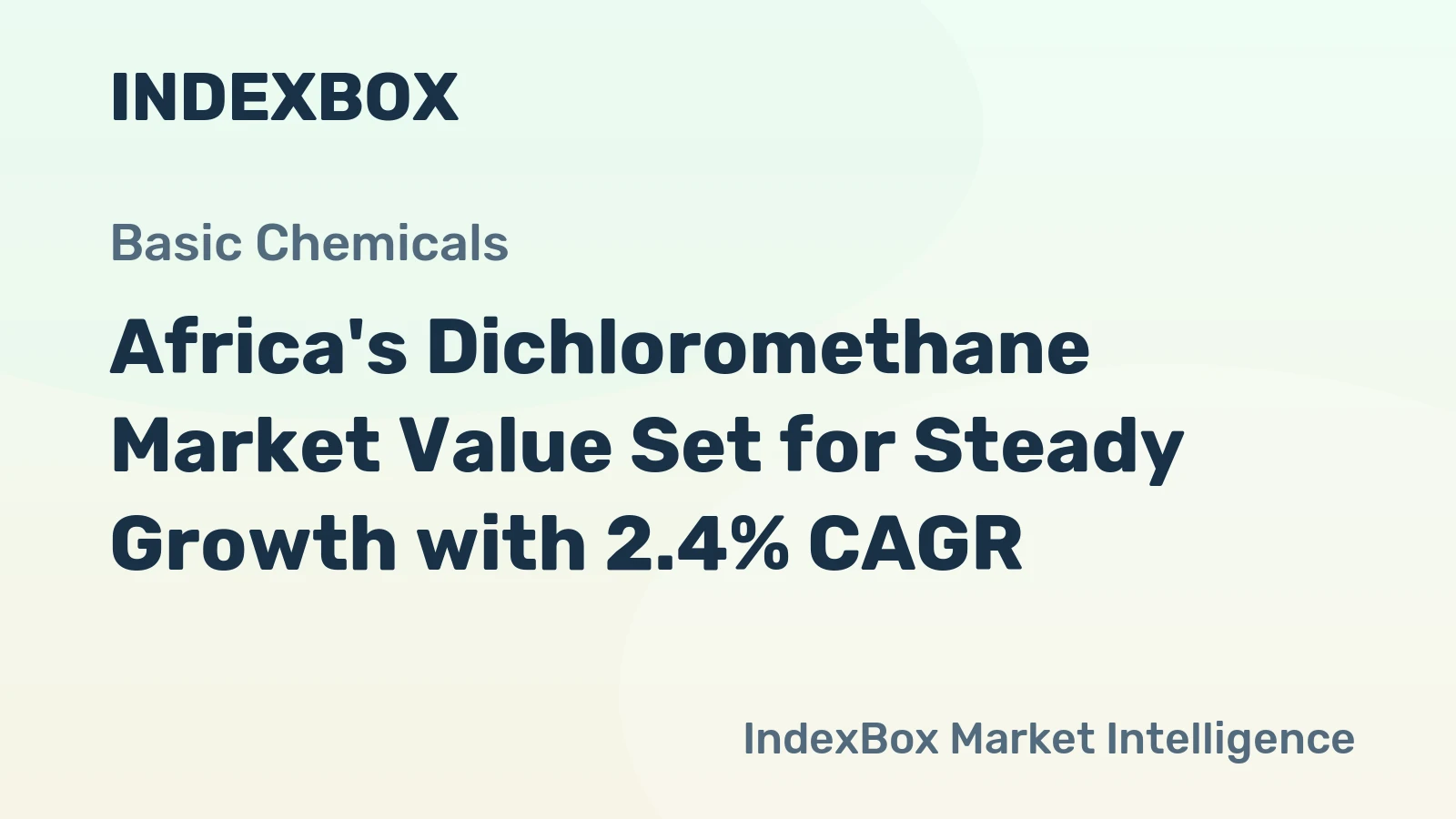 Africa's Dichloromethane Market Value Set for Steady Growth with 2.4% CAGR