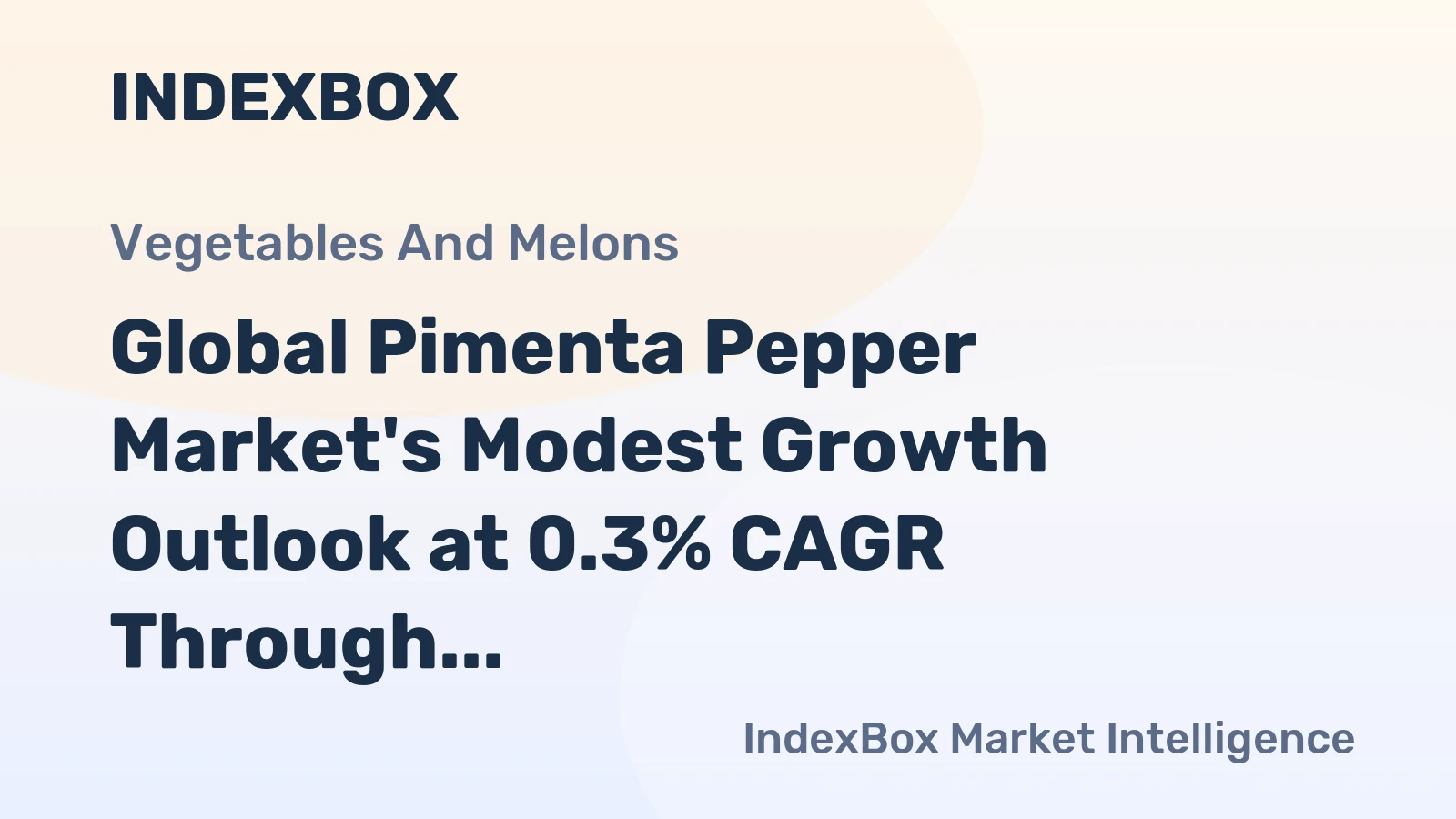 Global Pimenta Pepper Market's Modest Growth Outlook at 0.3% CAGR Through 2035
