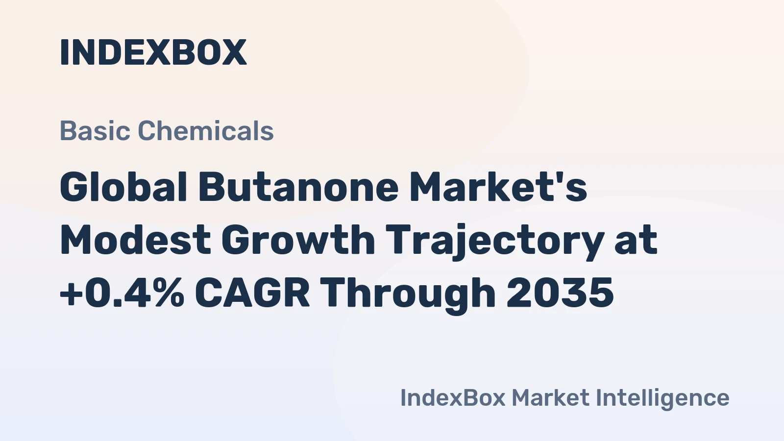 Global Butanone Market's Modest Growth Trajectory at +0.4% CAGR Through 2035