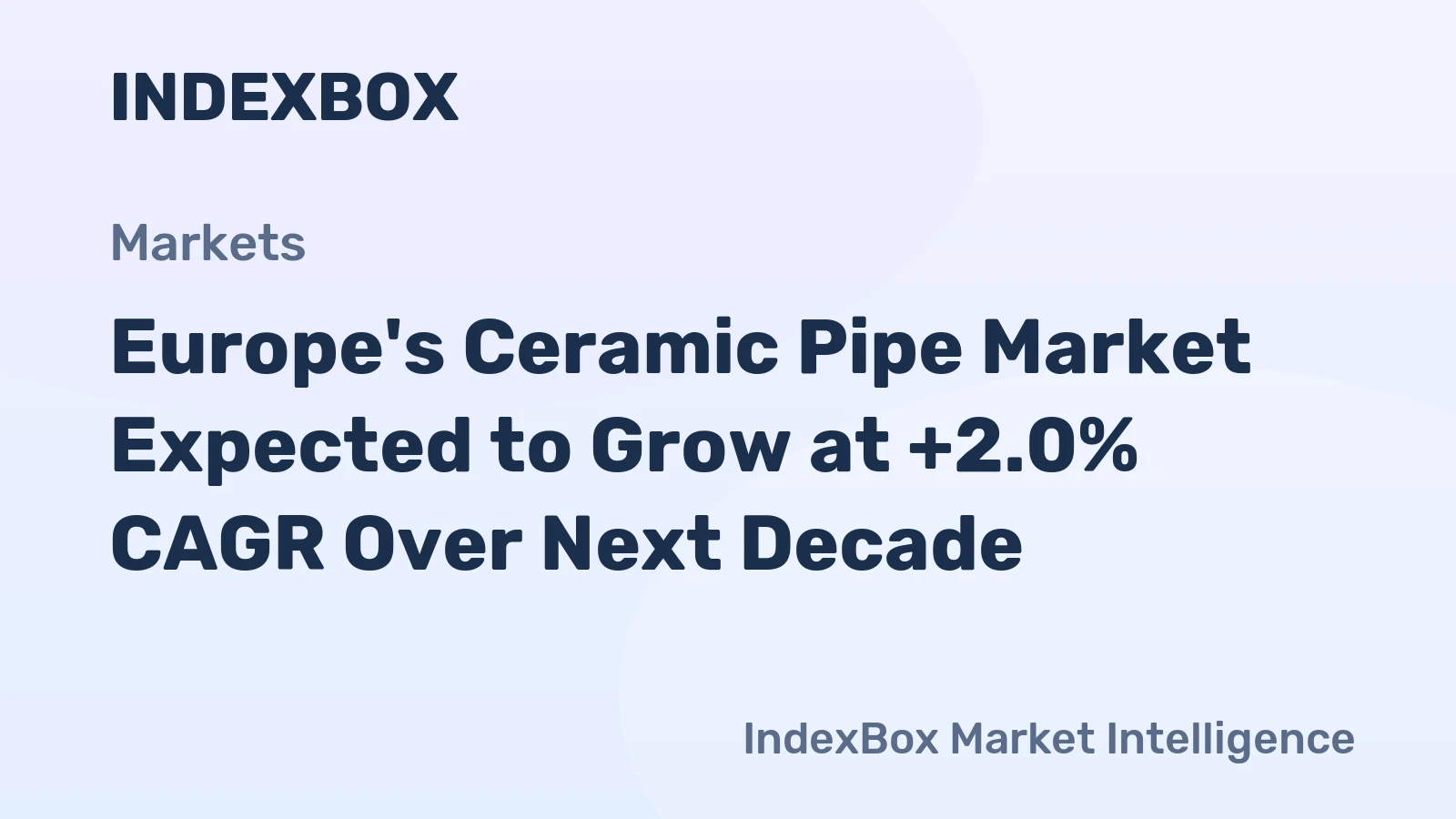 Europe's Ceramic Pipe Market Expected to Grow at +2.0% CAGR Over Next Decade