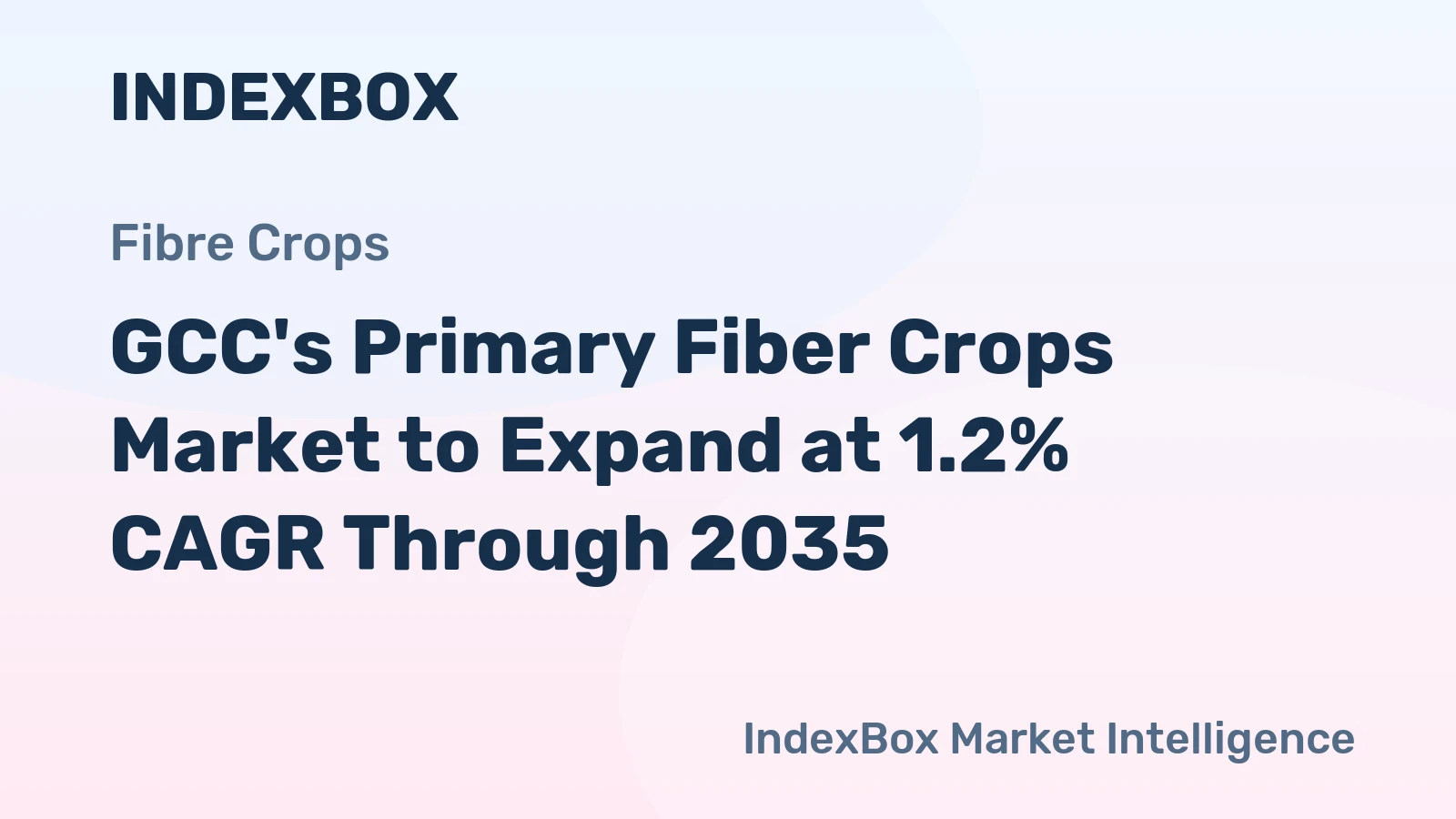 GCC's Primary Fiber Crops Market to Expand at 1.2% CAGR Through 2035