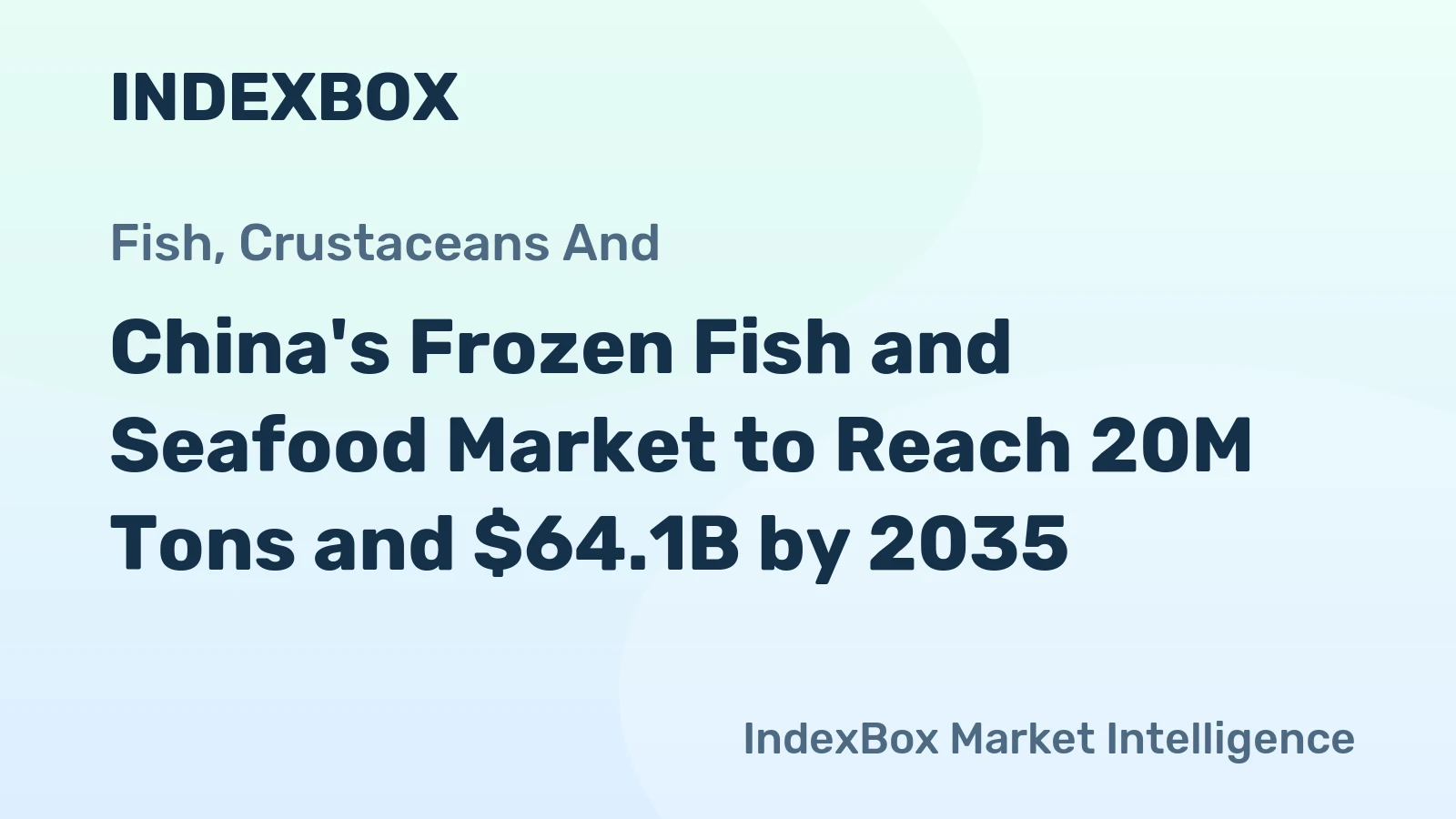 China's Frozen Fish and Seafood Market to Reach 20M Tons and $64.1B by 2035