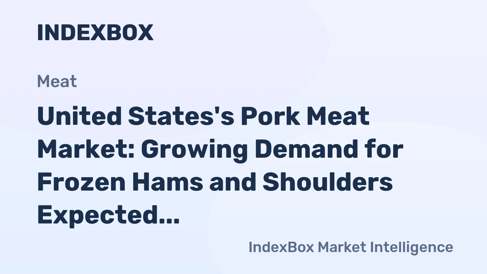 United States's Pork Meat Market: Growing Demand for Frozen Hams and Shoulders Expected to Drive Market to $1.3B by 2035