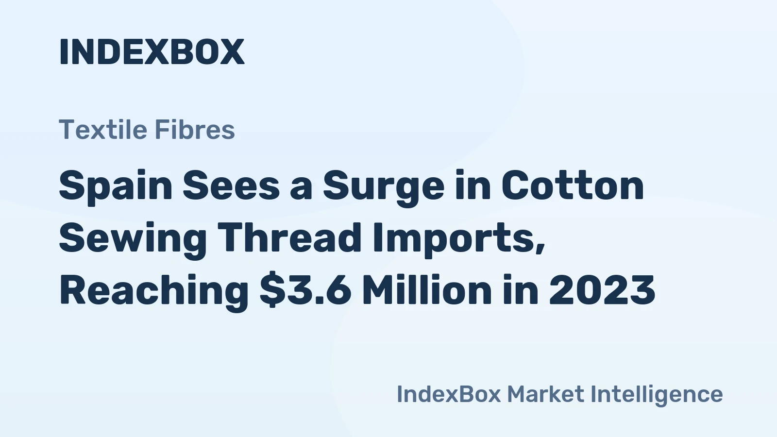 Spain Sees a Surge in Cotton Sewing Thread Imports, Reaching $3.6 Million in 2023