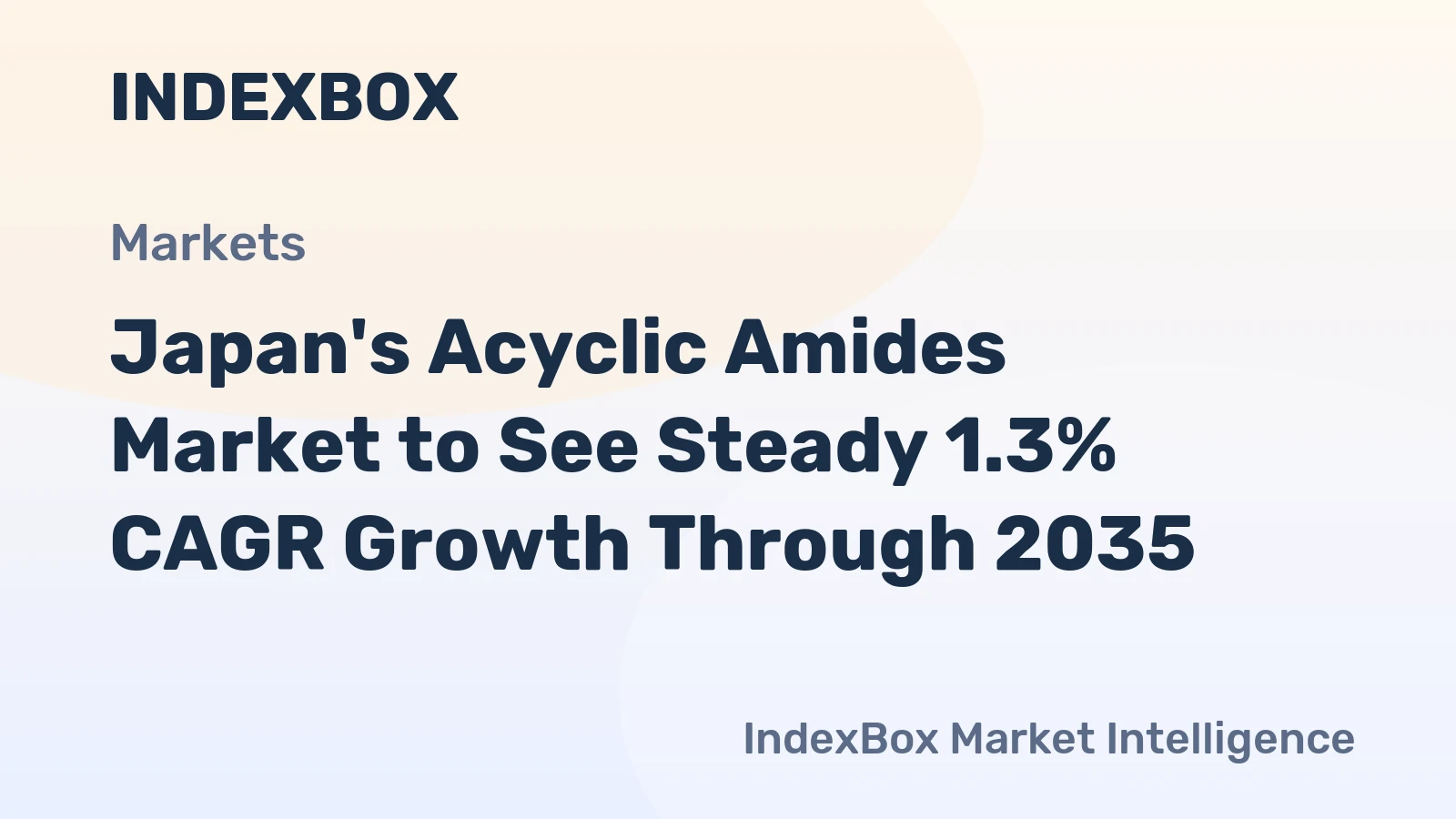 Japan's Acyclic Amides Market to See Steady 1.3% CAGR Growth Through 2035