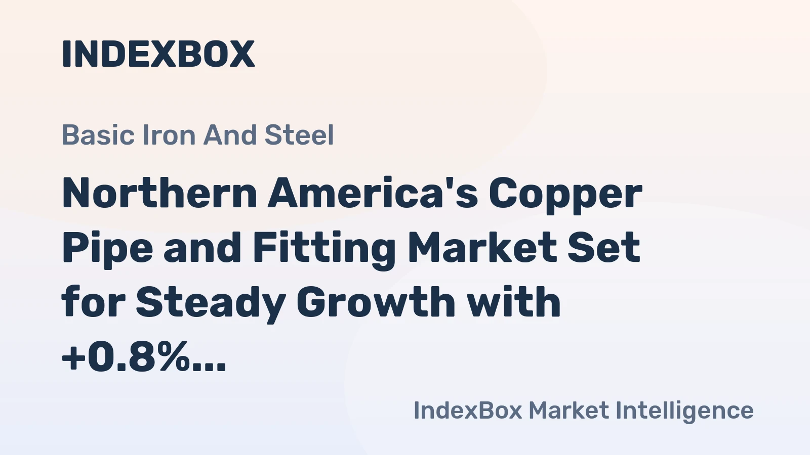 Northern America's Copper Pipe and Fitting Market Set for Steady Growth with +0.8% CAGR