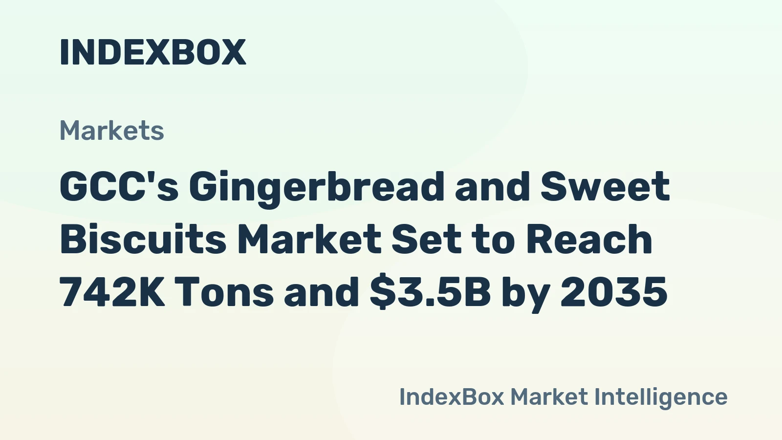 GCC's Gingerbread and Sweet Biscuits Market Set to Reach 742K Tons and $3.5B by 2035