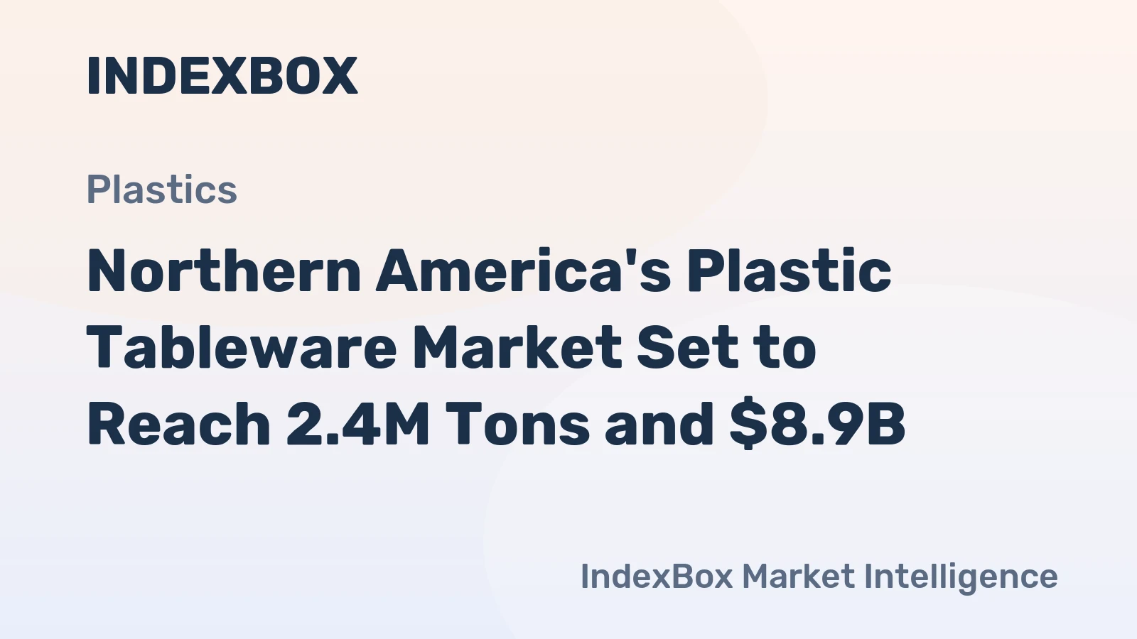 Northern America's Plastic Tableware Market Set to Reach 2.4M Tons and $8.9B