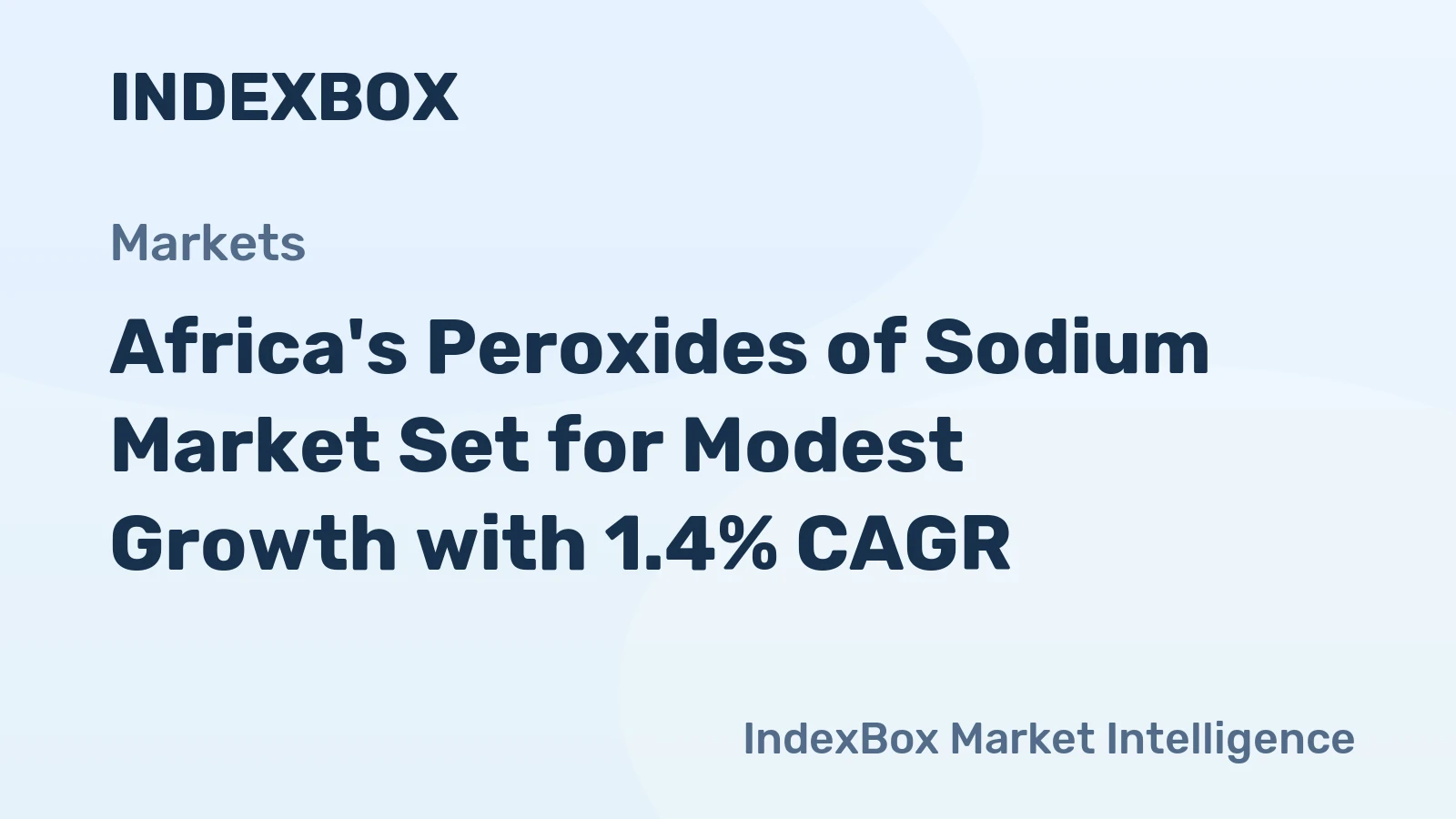 Africa's Peroxides of Sodium Market Set for Modest Growth with 1.4% CAGR