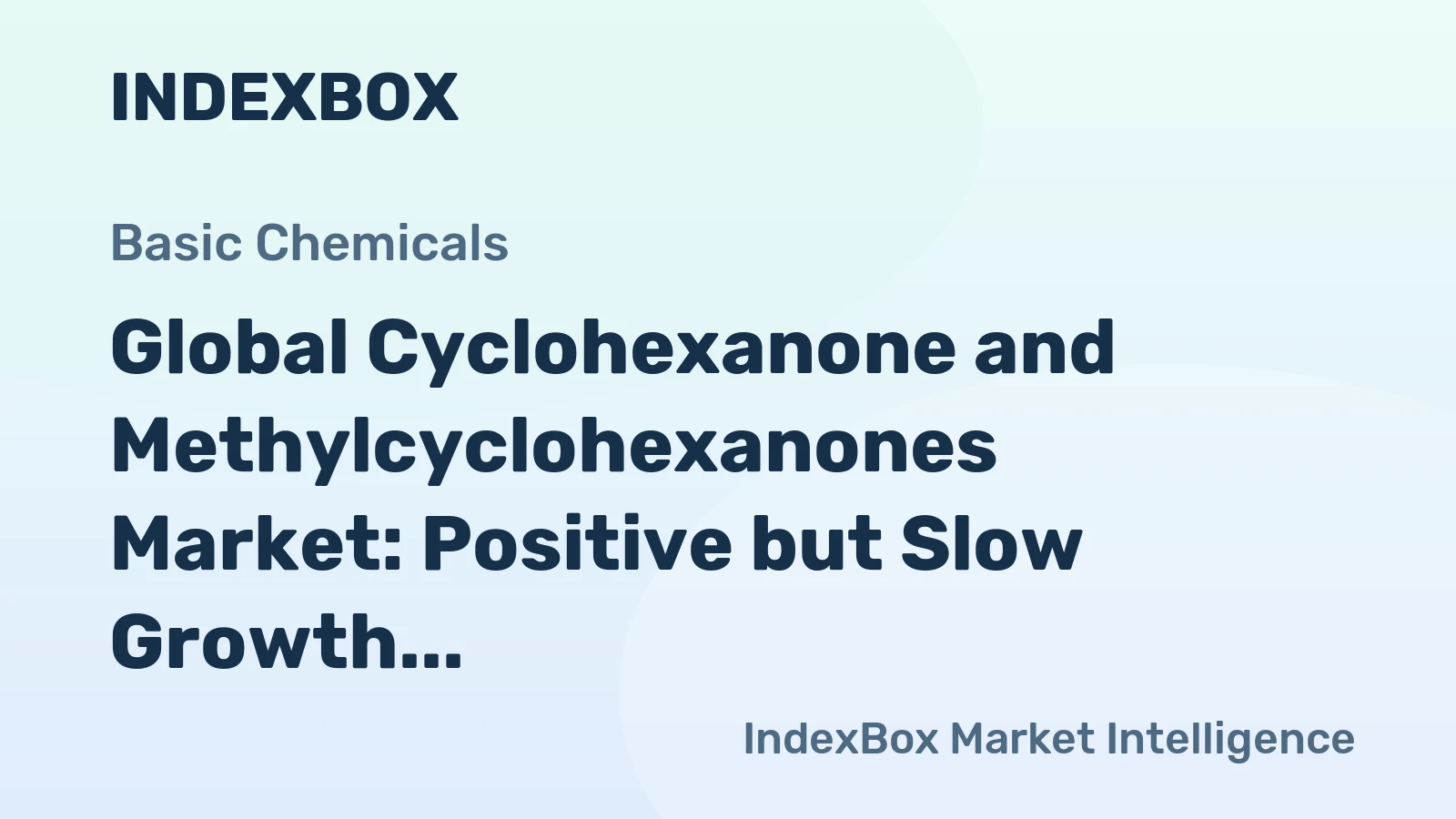 Global Cyclohexanone and Methylcyclohexanones Market: Positive but Slow Growth Expected with Anticipated CAGR of +0.6% from 2024 to 2035