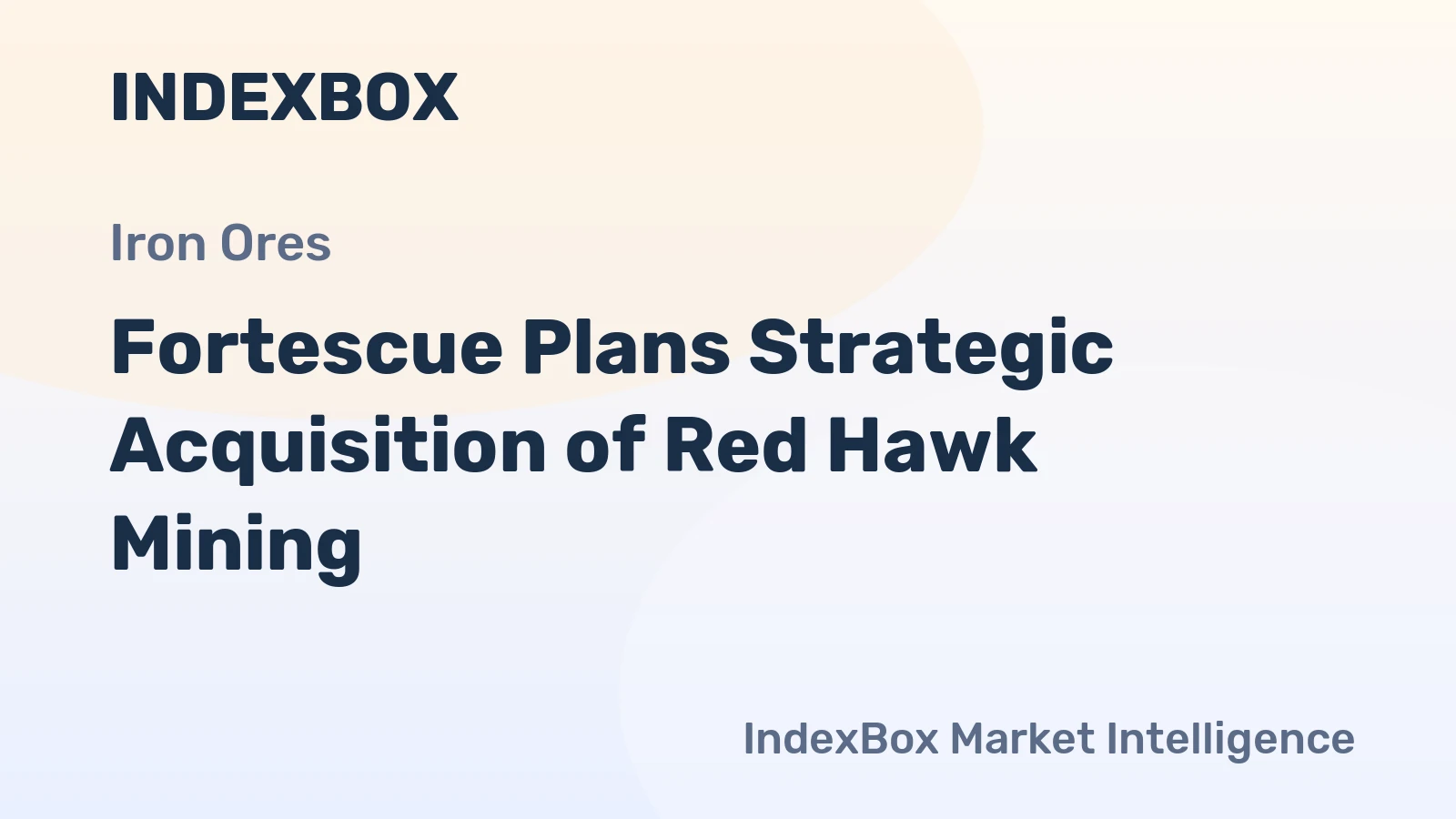 Fortescue Plans Strategic Acquisition of Red Hawk Mining
