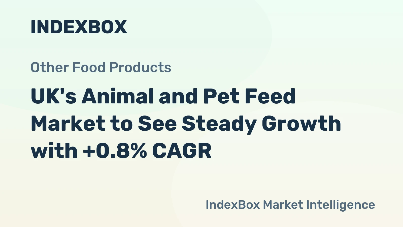 UK's Animal and Pet Feed Market to See Steady Growth with +0.8% CAGR