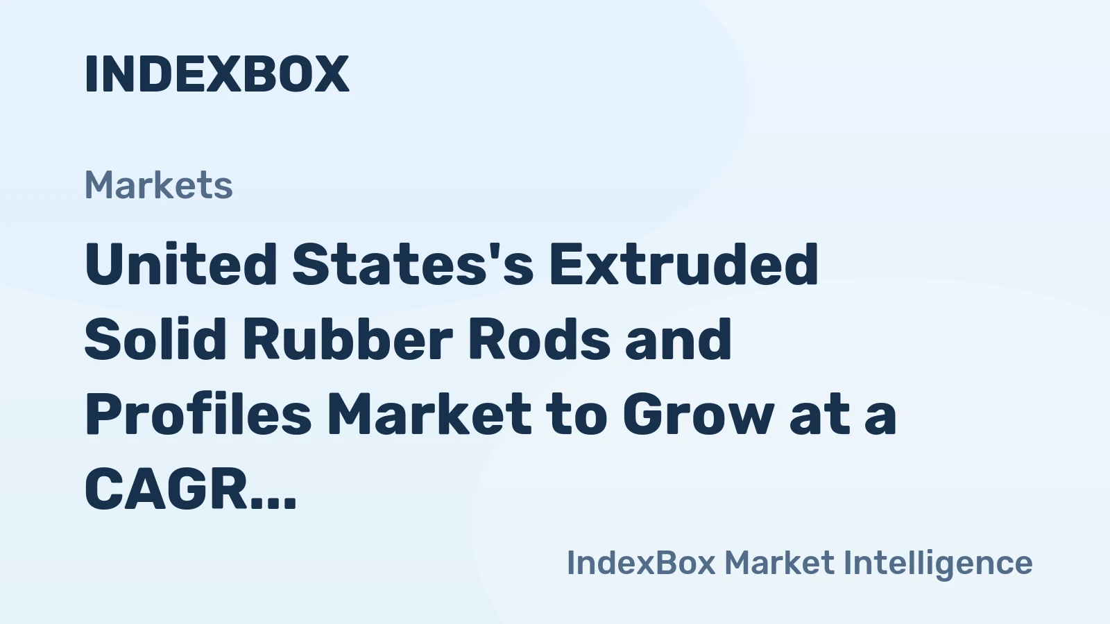 United States's Extruded Solid Rubber Rods and Profiles Market to Grow at a CAGR of 0.6% through 2035