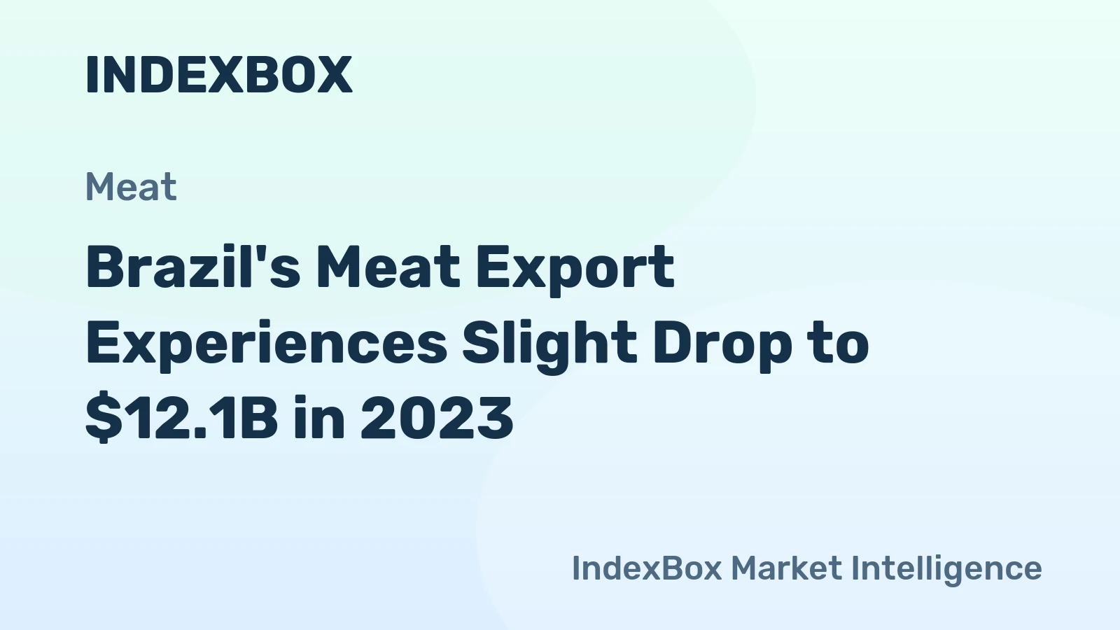 Brazil's Meat Export Experiences Slight Drop to $12.1B in 2023