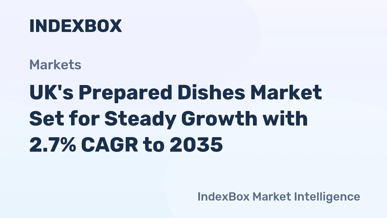 UK's Prepared Dishes Market Set for Steady Growth with 2.7% CAGR to 2035
