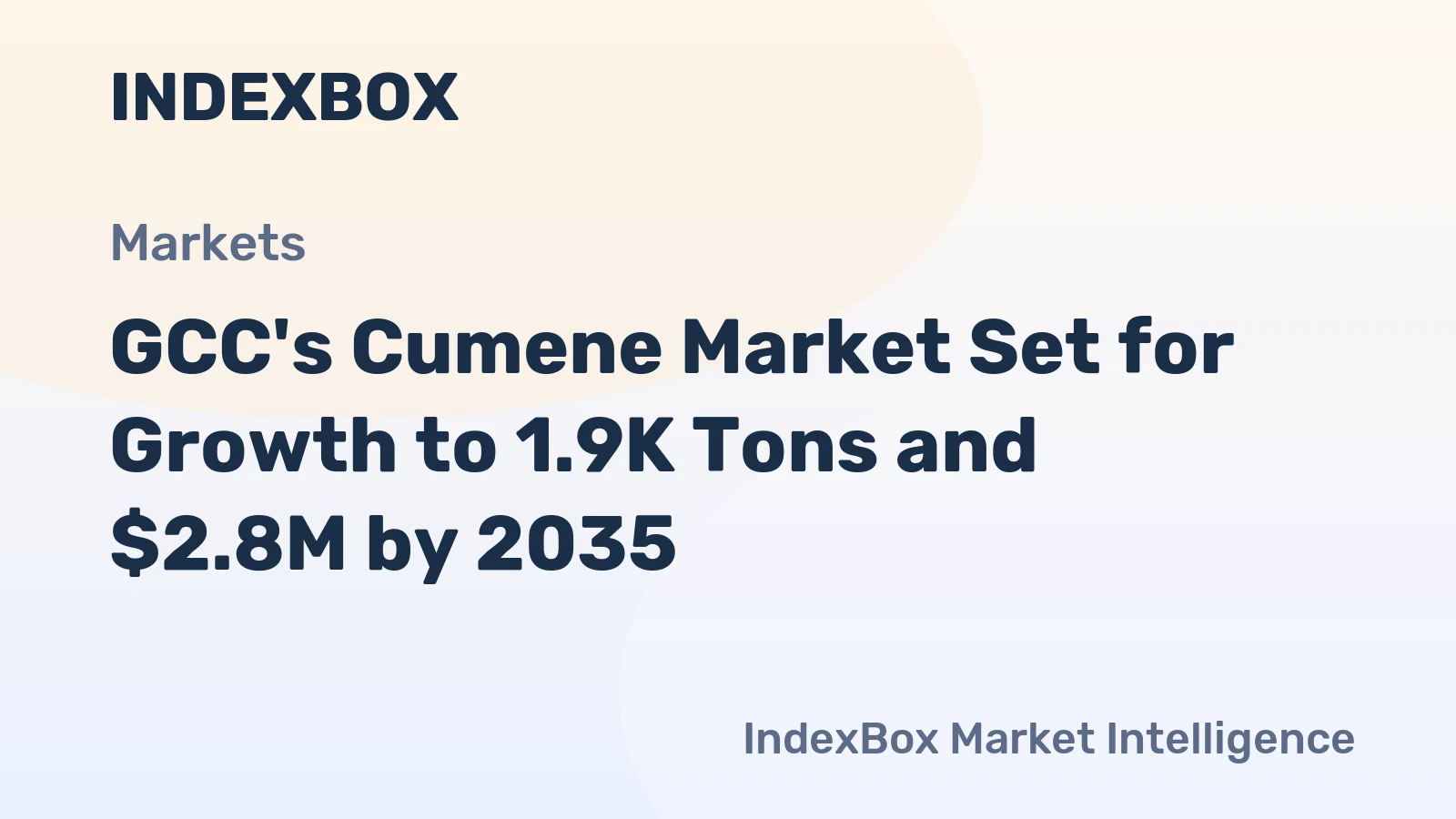 GCC's Cumene Market Set for Growth to 1.9K Tons and $2.8M by 2035