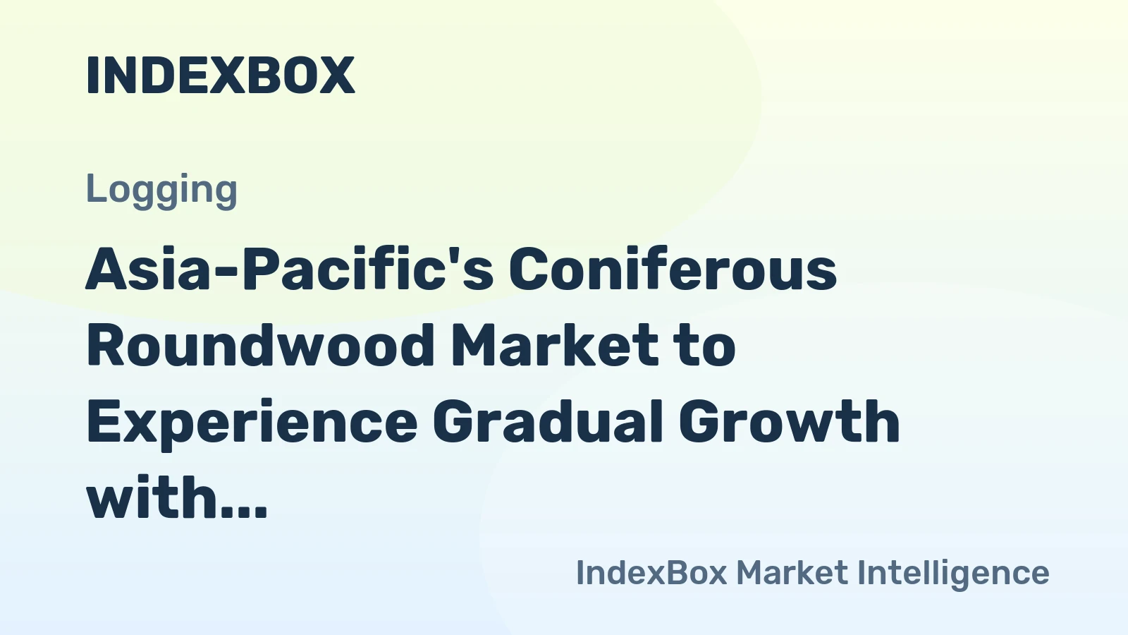 Asia-Pacific's Coniferous Roundwood Market to Experience Gradual Growth with 0.5% CAGR