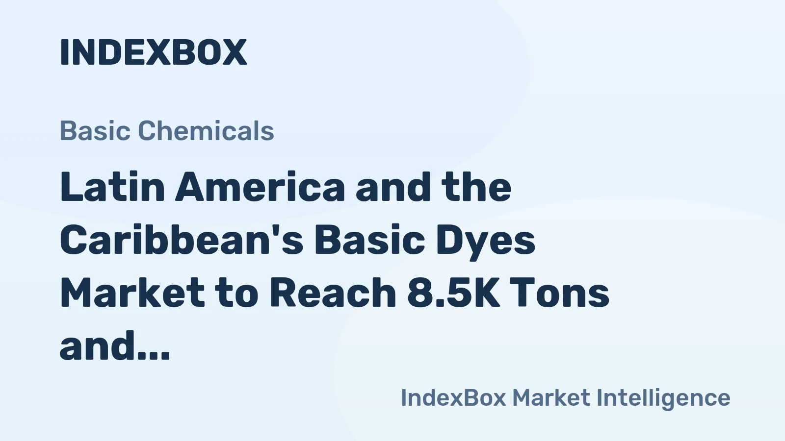 Latin America and the Caribbean's Basic Dyes Market to Reach 8.5K Tons and $63M by 2035