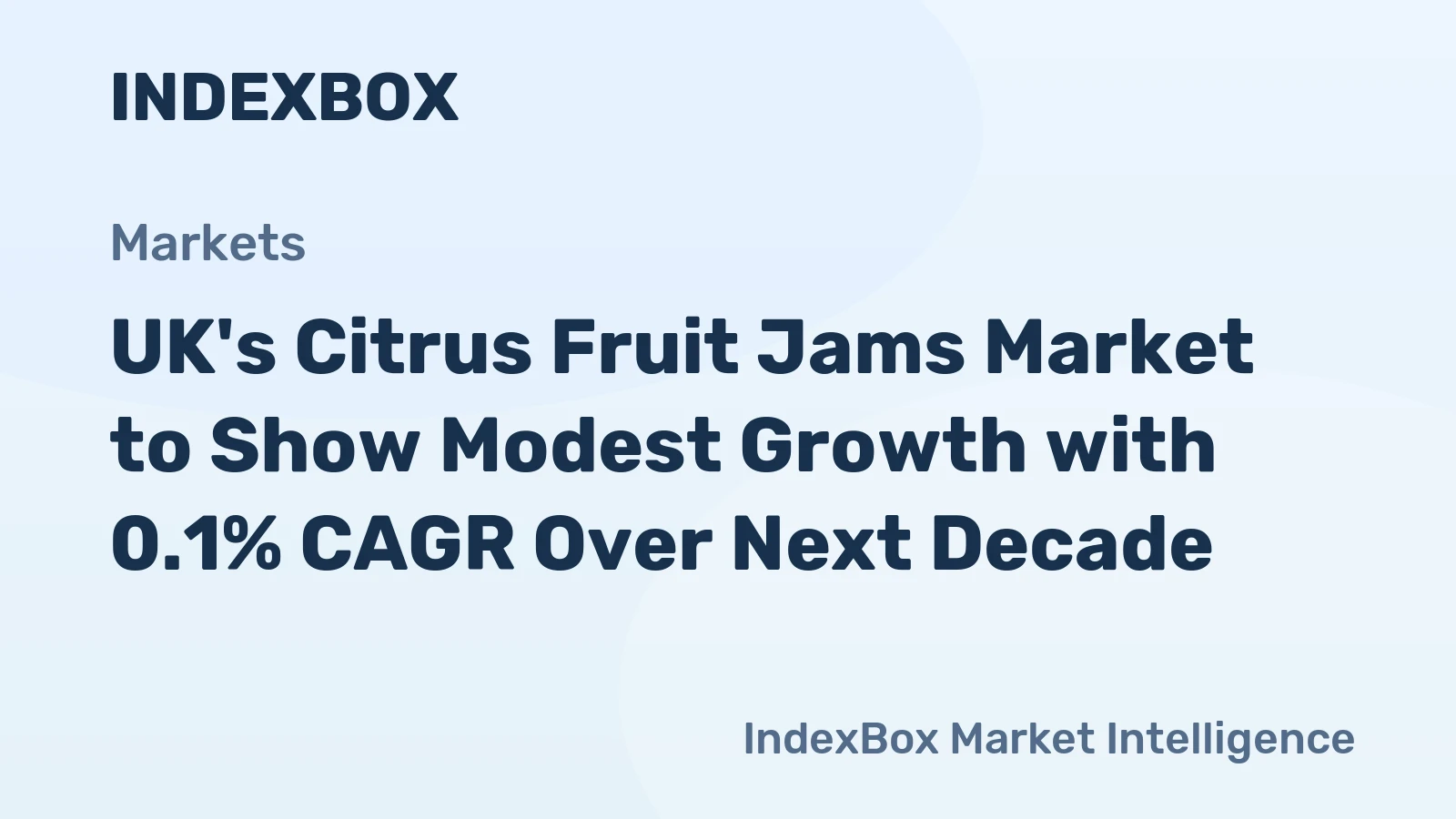 UK's Citrus Fruit Jams Market to Show Modest Growth with 0.1% CAGR Over Next Decade