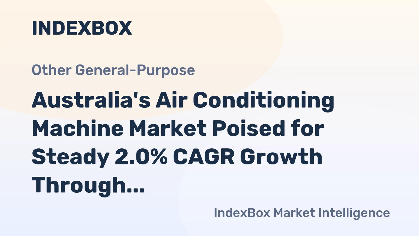 Australia's Air Conditioning Machine Market Poised for Steady 2.0% CAGR Growth Through 2035