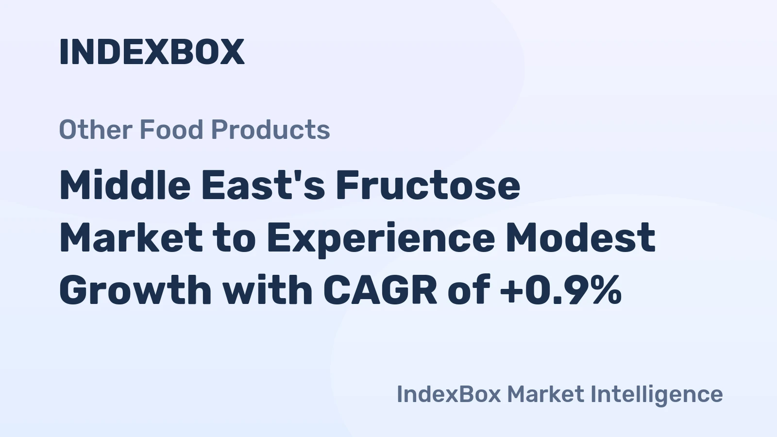 Middle East's Fructose Market to Experience Modest Growth with CAGR of +0.9%