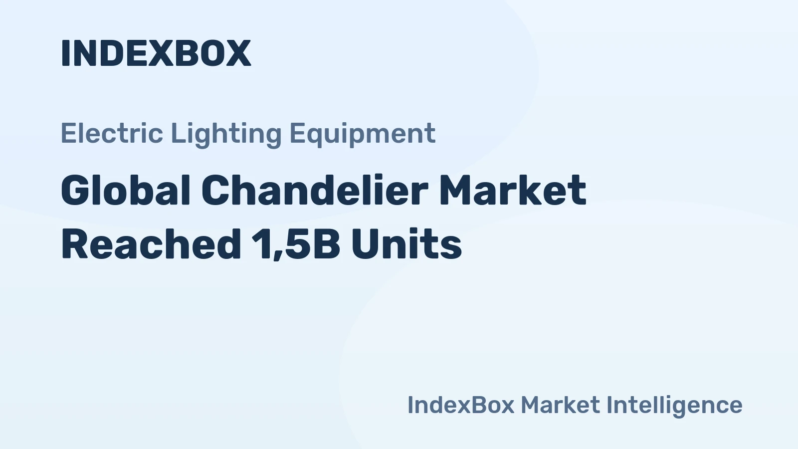 Global Chandelier Market Reached 1,5B Units 
