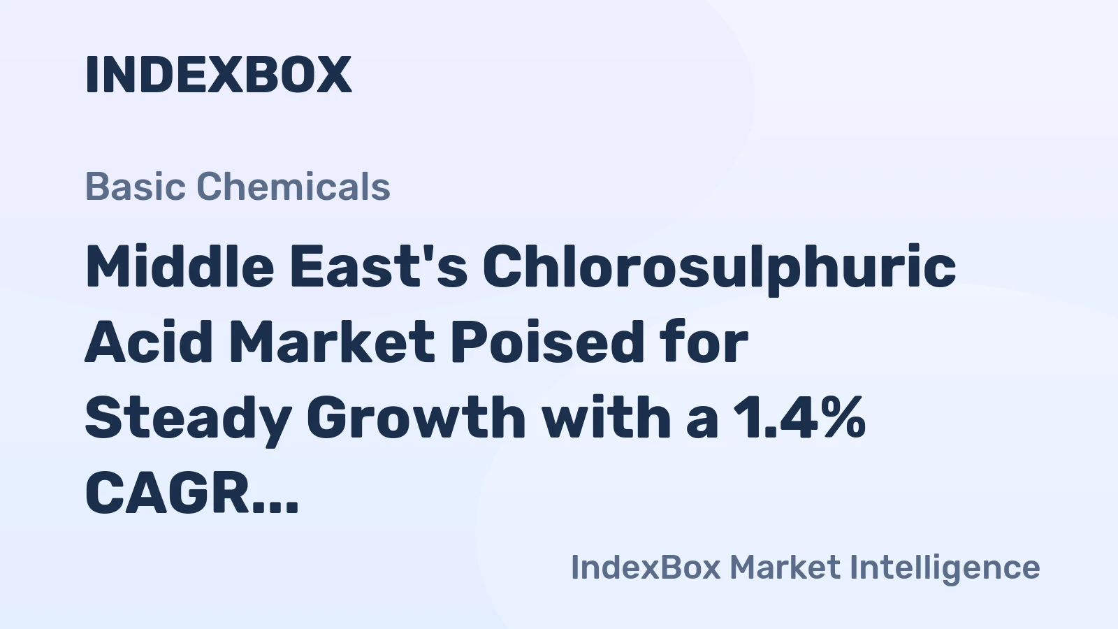 Middle East's Chlorosulphuric Acid Market Poised for Steady Growth with a 1.4% CAGR