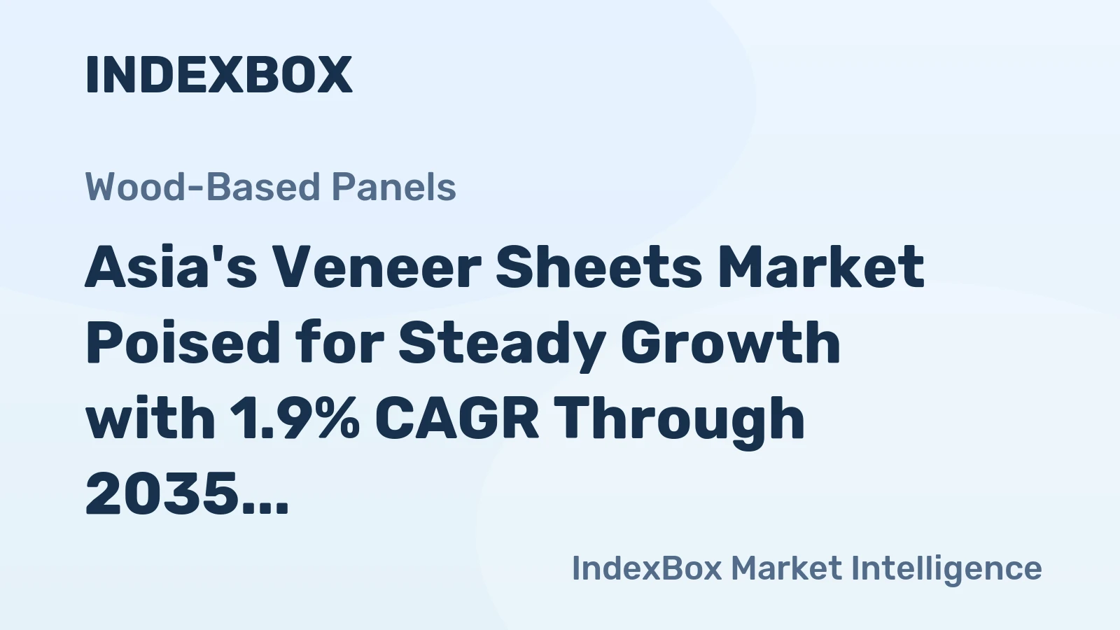 Asia's Veneer Sheets Market Poised for Steady Growth with 1.9% CAGR Through 2035