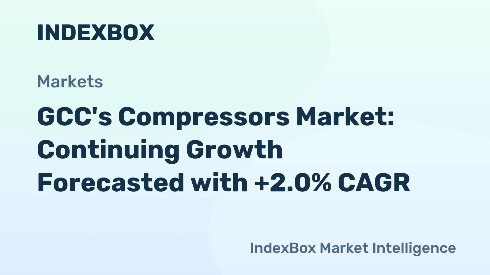 GCC's Compressors Market: Continuing Growth Forecasted with +2.0% CAGR