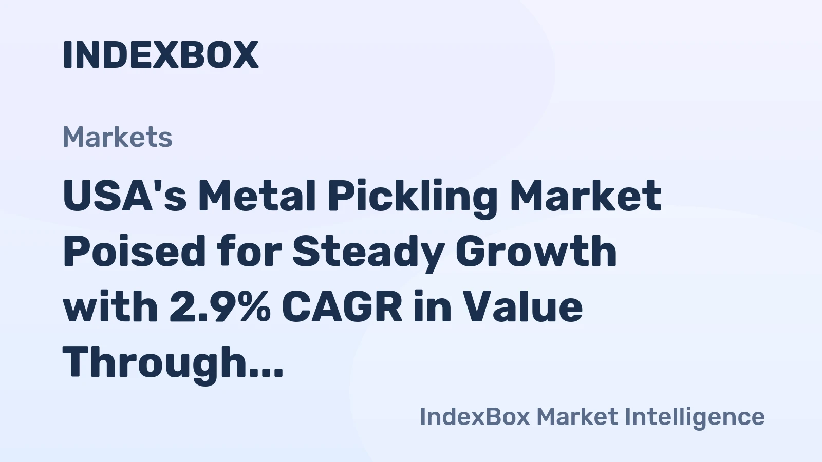 USA's Metal Pickling Market Poised for Steady Growth with 2.9% CAGR in Value Through 2035