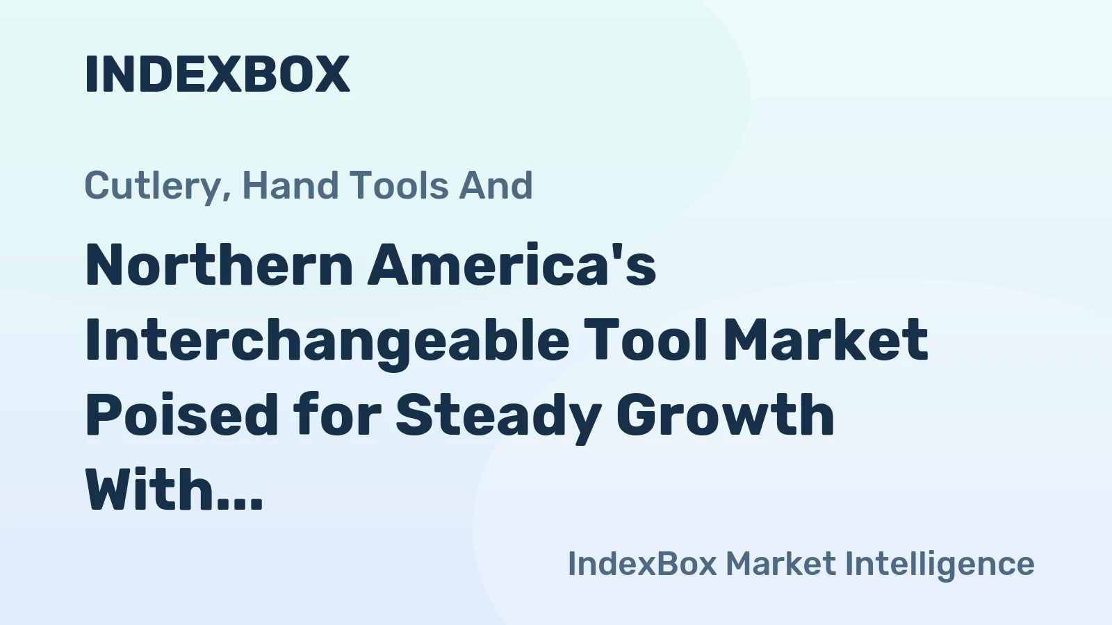 Northern America's Interchangeable Tool Market Poised for Steady Growth With 2.6% CAGR Through 2035