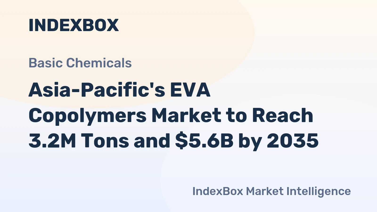 Asia-Pacific's EVA Copolymers Market to Reach 3.2M Tons and $5.6B by 2035