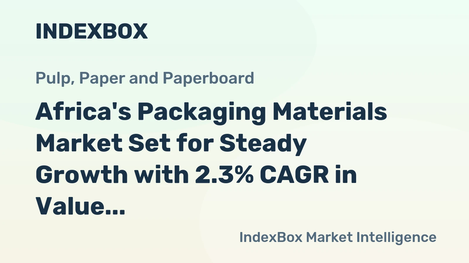Africa's Packaging Materials Market Set for Steady Growth with 2.3% CAGR in Value Through 2035